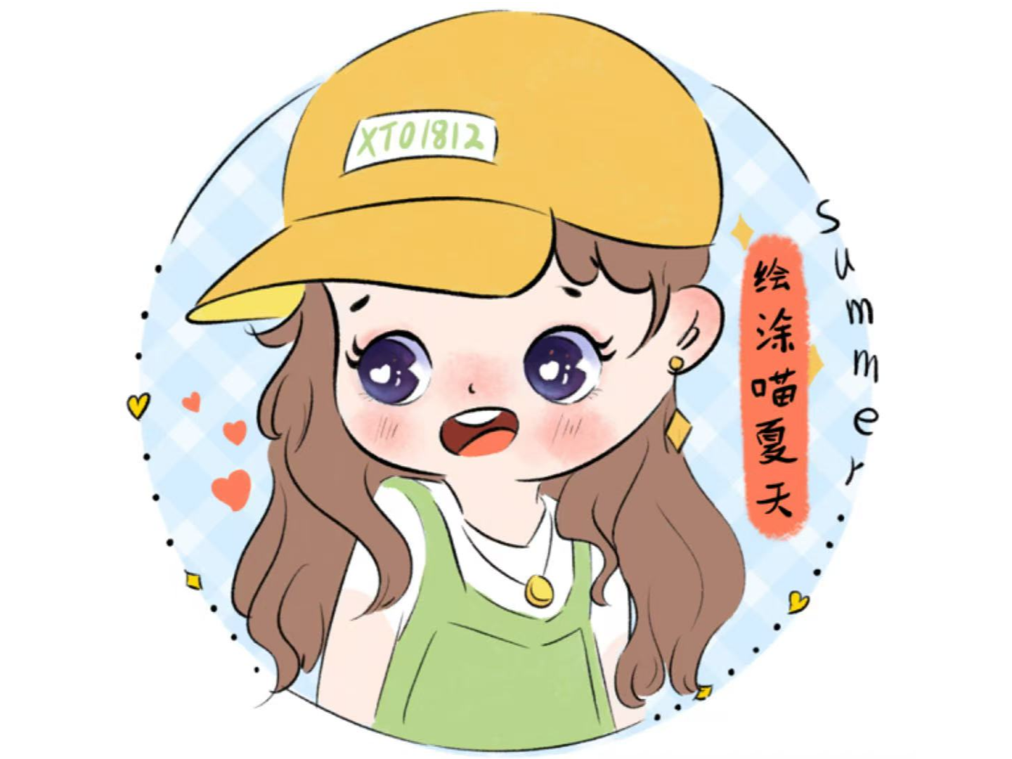 Q版头像/原创手绘头像_绘涂喵夏天-站酷ZCOOL