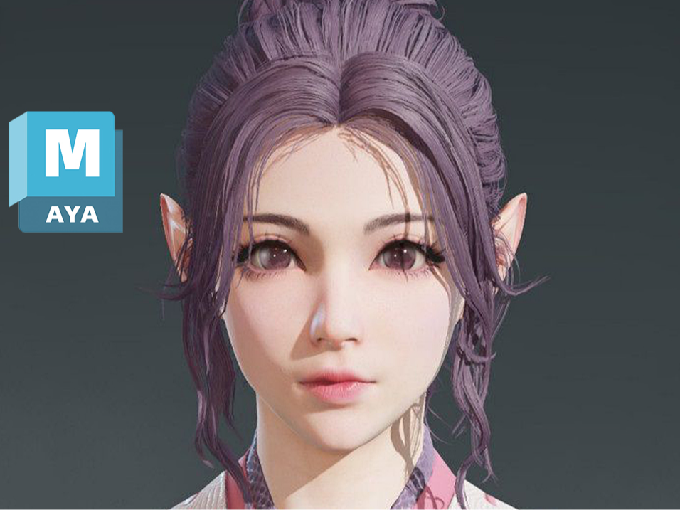 【maya】零基础永劫无间土御门胡桃头模建模教程。_Alan安澜-站酷ZCOOL