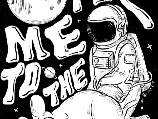 fly me to the moon_稻草人LEO-站酷ZCOOL