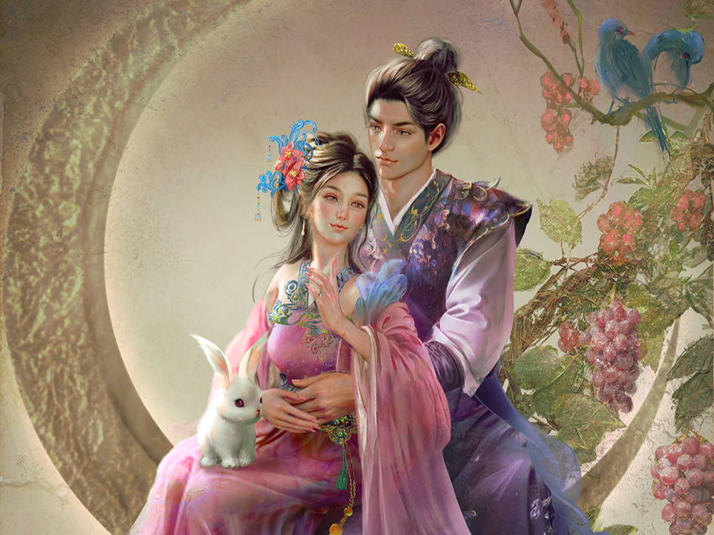 古风人物｜古风情侣｜情缘3步曲_心绘XYX-站酷ZCOOL