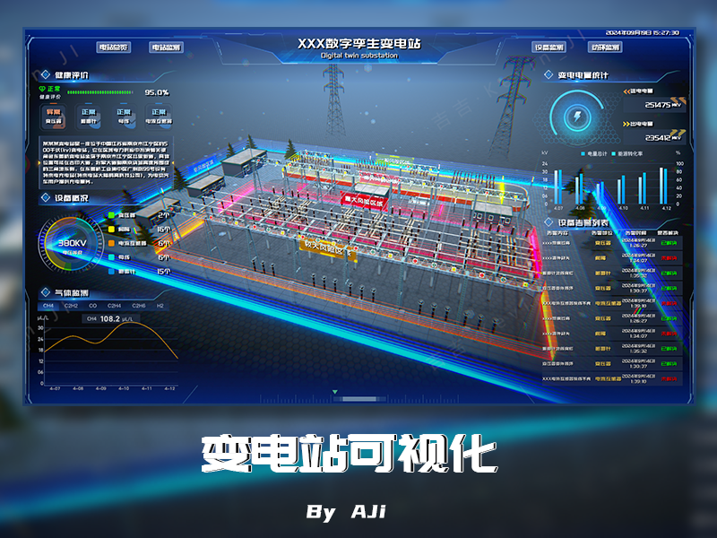 变电站可视化_AJI阿吉设计-站酷ZCOOL