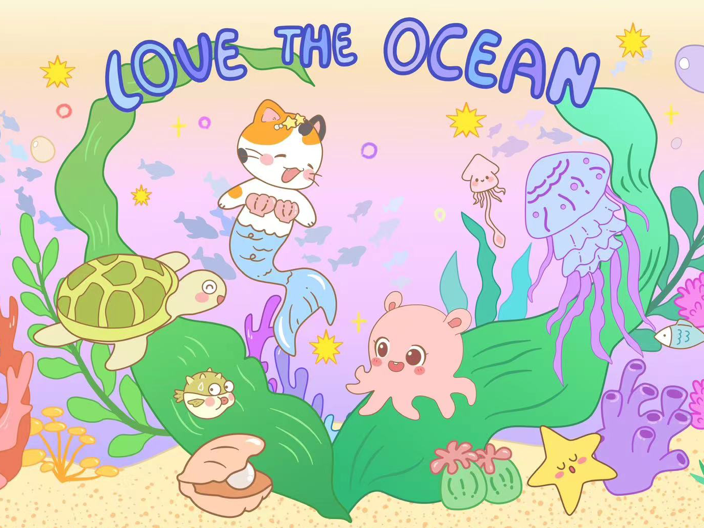 闪魔Love The Ocean可爱环保系列手机壳合集_莲太太-站酷ZCOOL