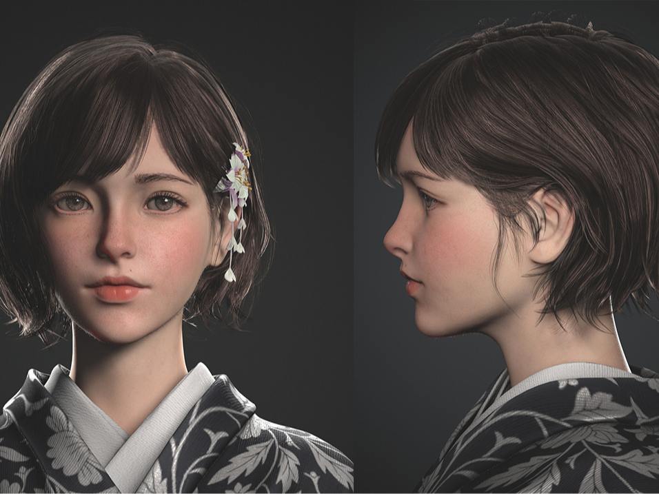 Maya-短发和服少女头部模型制作教程。maya建模基础_Alan安澜-站酷ZCOOL