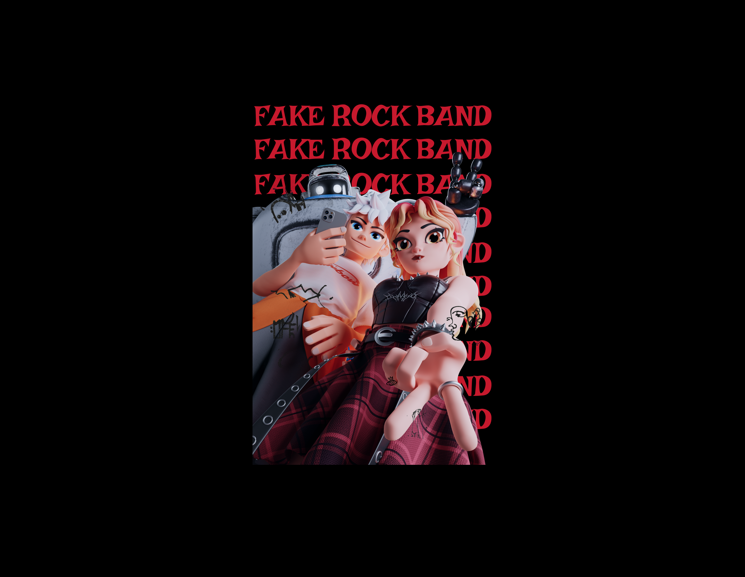 Fake rock band_gougou00-站酷ZCOOL