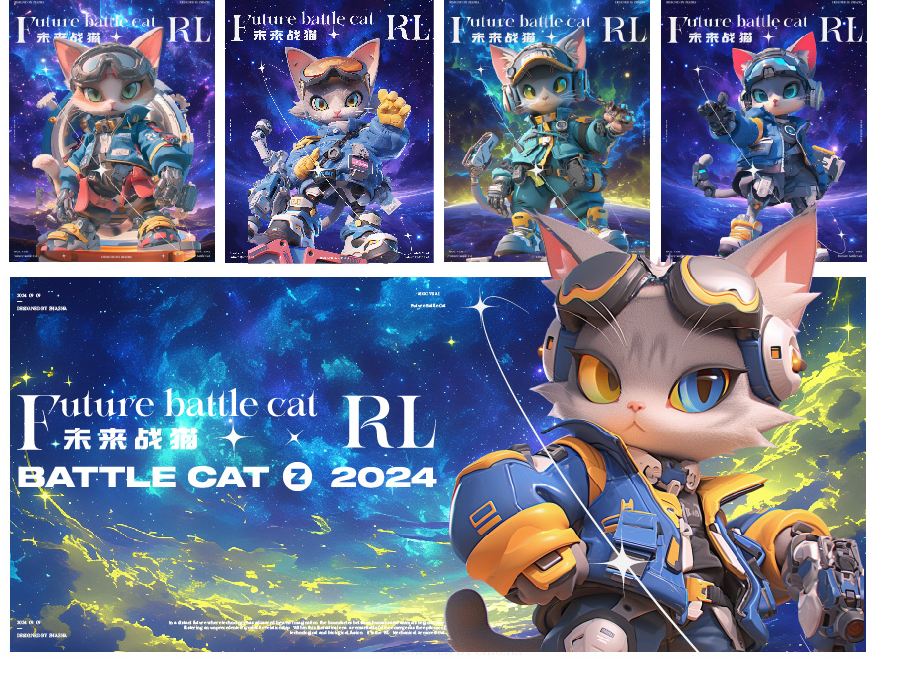 未来战猫 | Future Battle Cats【IP设计】_炸炸_冯琼立-站酷ZCOOL