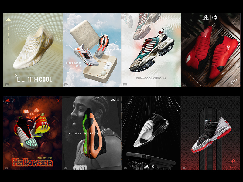 球鞋海报 ｜ adidas 阿迪达斯品牌 PART 1_zorrocoon妖妖-站酷ZCOOL
