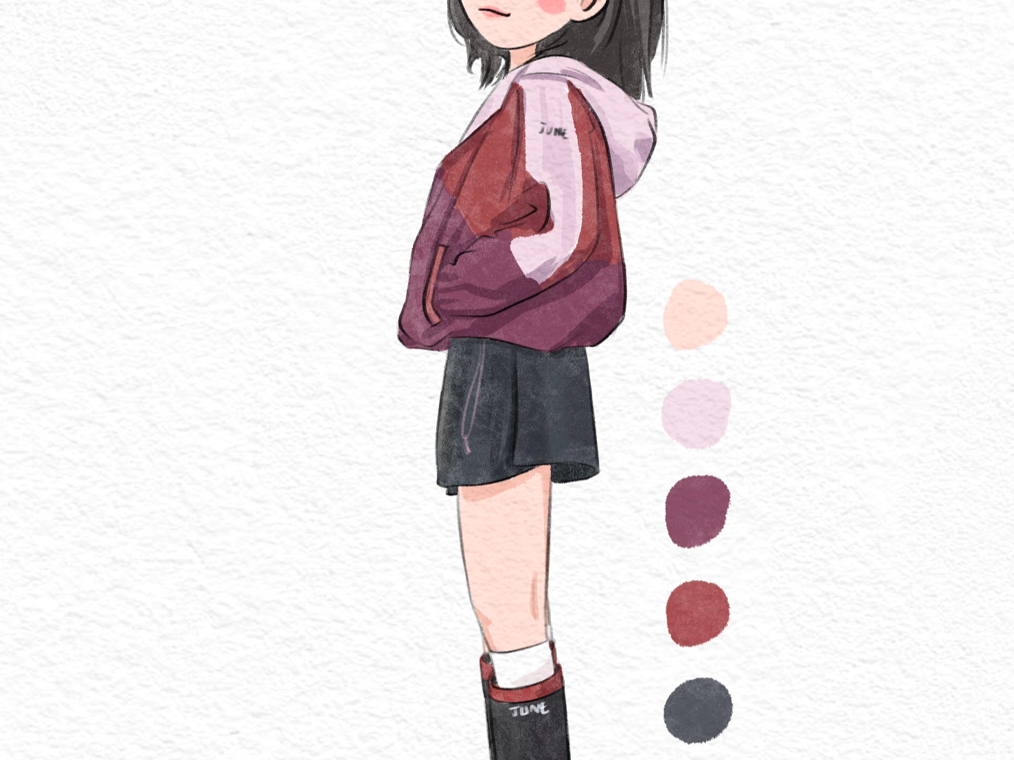 五头身 Q版 人物插画_咔咔咔君-站酷ZCOOL