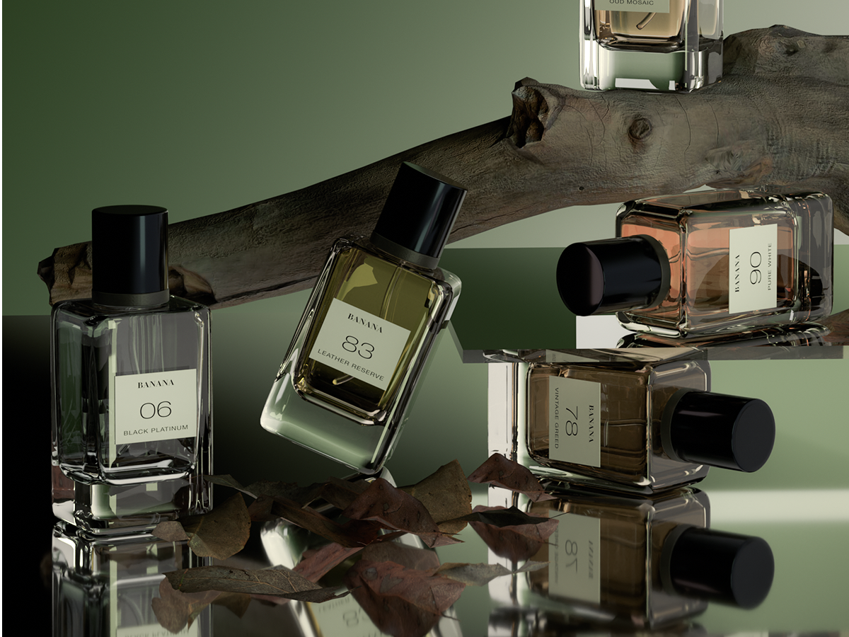 banana香水 | 建模渲染_NONODesigner-站酷ZCOOL