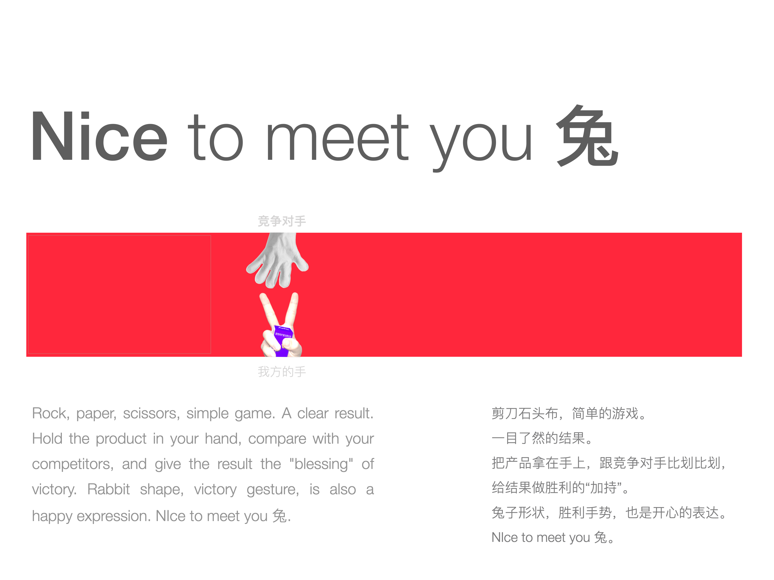 Nice to meet you , 兔 _杨思涌-站酷ZCOOL