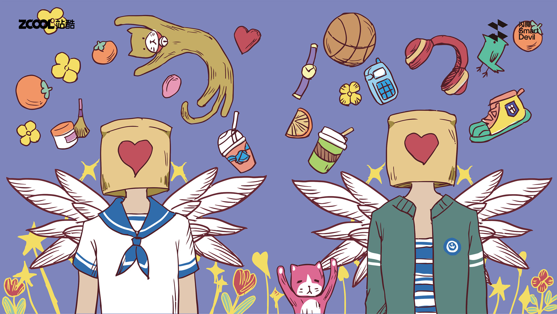 闪魔-爱意男女_熊猫姐C酱-站酷ZCOOL