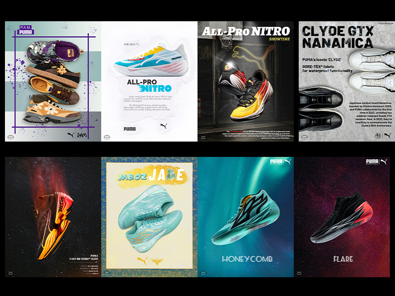 球鞋海报 ｜ PUMA 彪马品牌 PART 1_zorrocoon妖妖-站酷ZCOOL