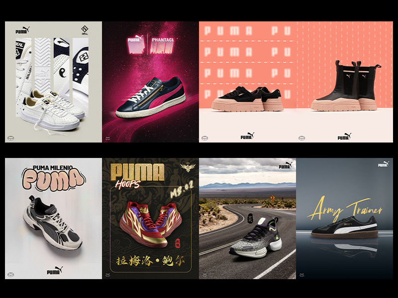 球鞋海报 ｜ PUMA 彪马品牌 PART 2_zorrocoon妖妖-站酷ZCOOL