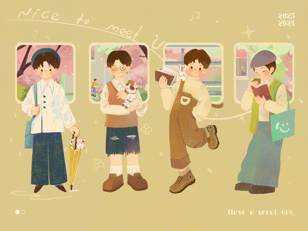 Good morning | 人物插画_JOOMAN-站酷ZCOOL