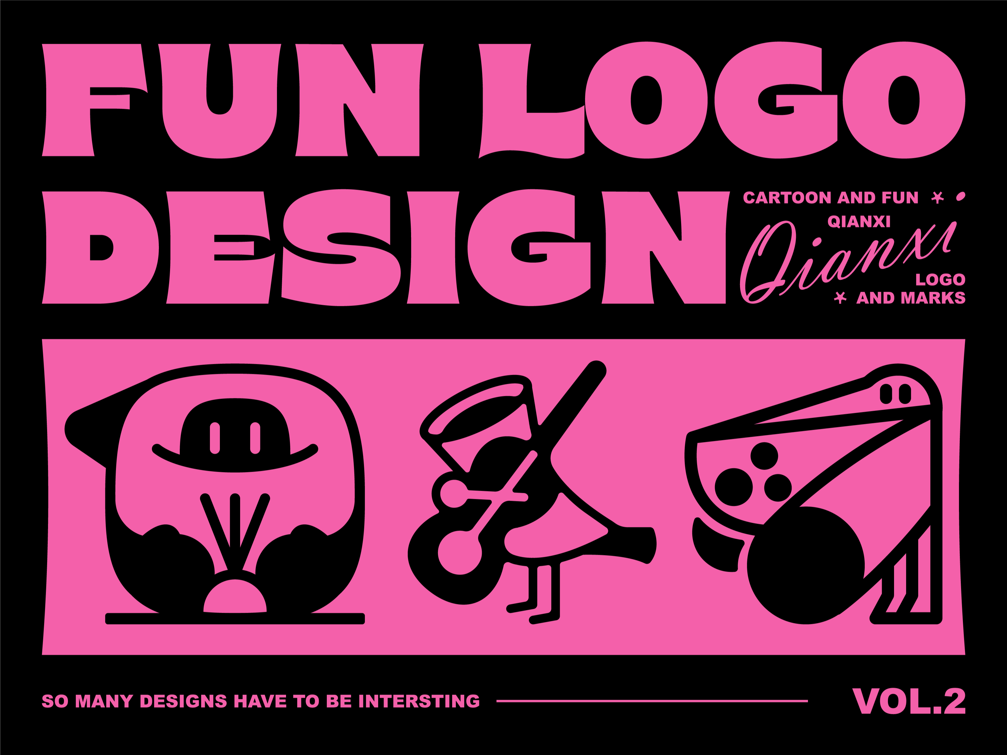 FUN LOGO DESIGN - 卡通LOGO_禧出望外-站酷ZCOOL