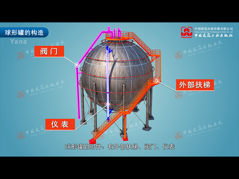 球形罐安装技术_3D动画_Yana_炉烟漫熄-站酷ZCOOL