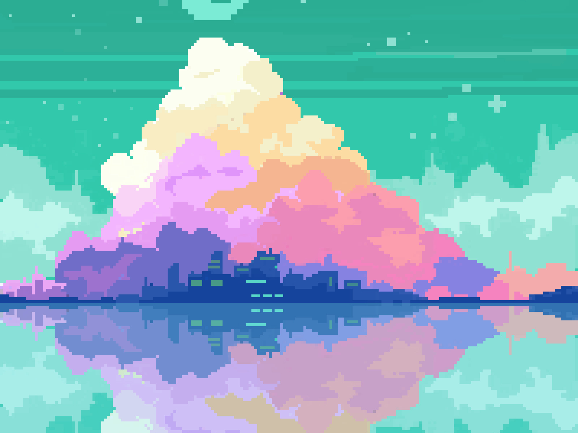 像素风景_素材网站_图片免费下载-ZCOOL站酷