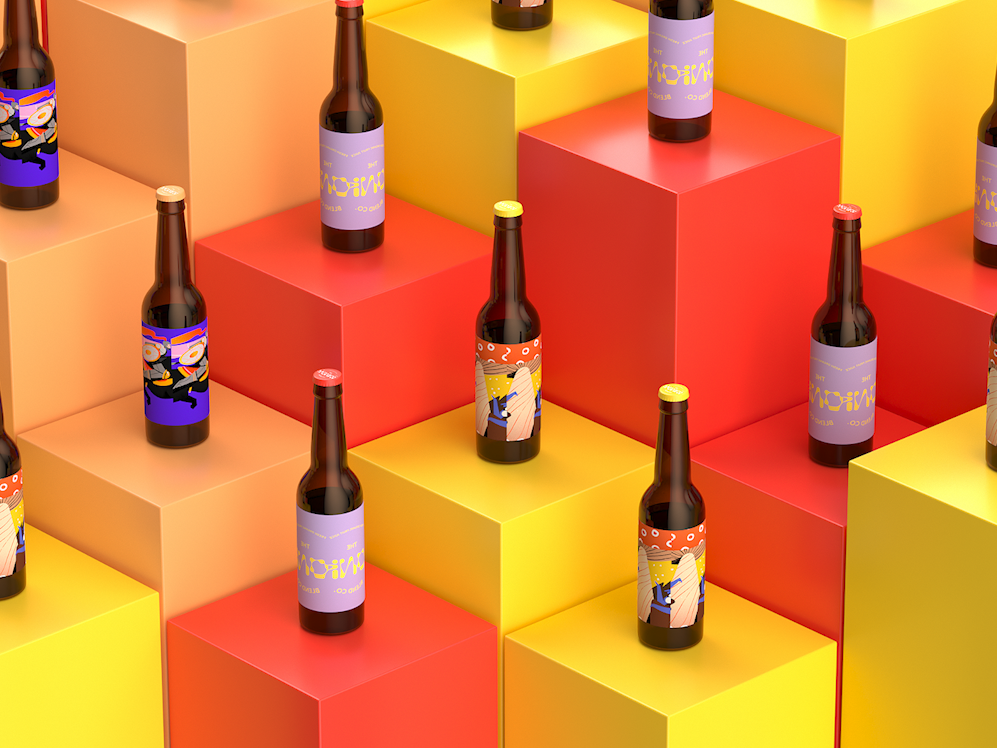 啤酒和墨镜动画渲染_红烧肉ex-站酷ZCOOL