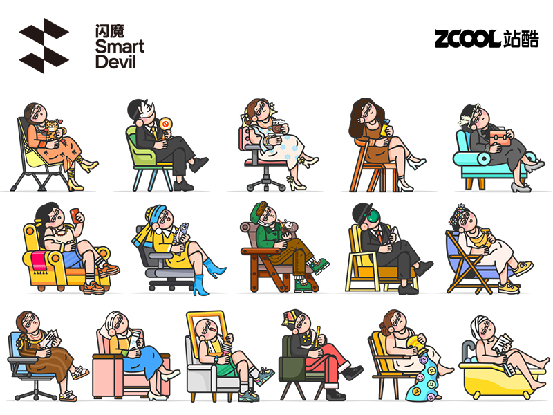 闪魔｜打工人专属手机壳_设计师Holly-站酷ZCOOL