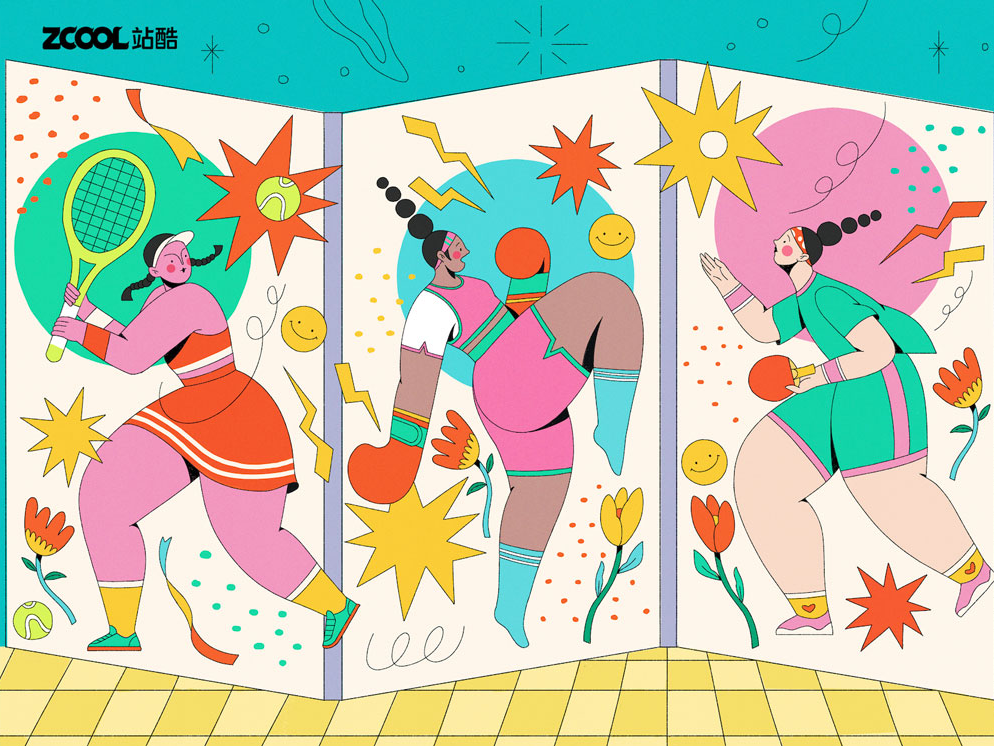 《大码女孩的多巴胺》_Jamie_Qiao杰米乔-站酷ZCOOL