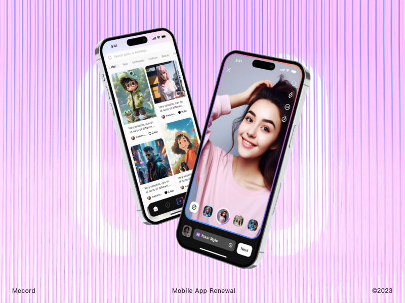 Mecord - AI Camera Application_fundesign丶-站酷ZCOOL