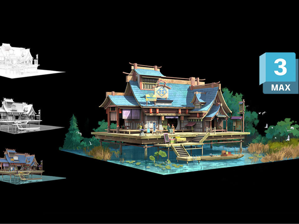 3dmax-零基础场景房子模型制作教程。3dmax建模基础_Alan安澜-站酷ZCOOL