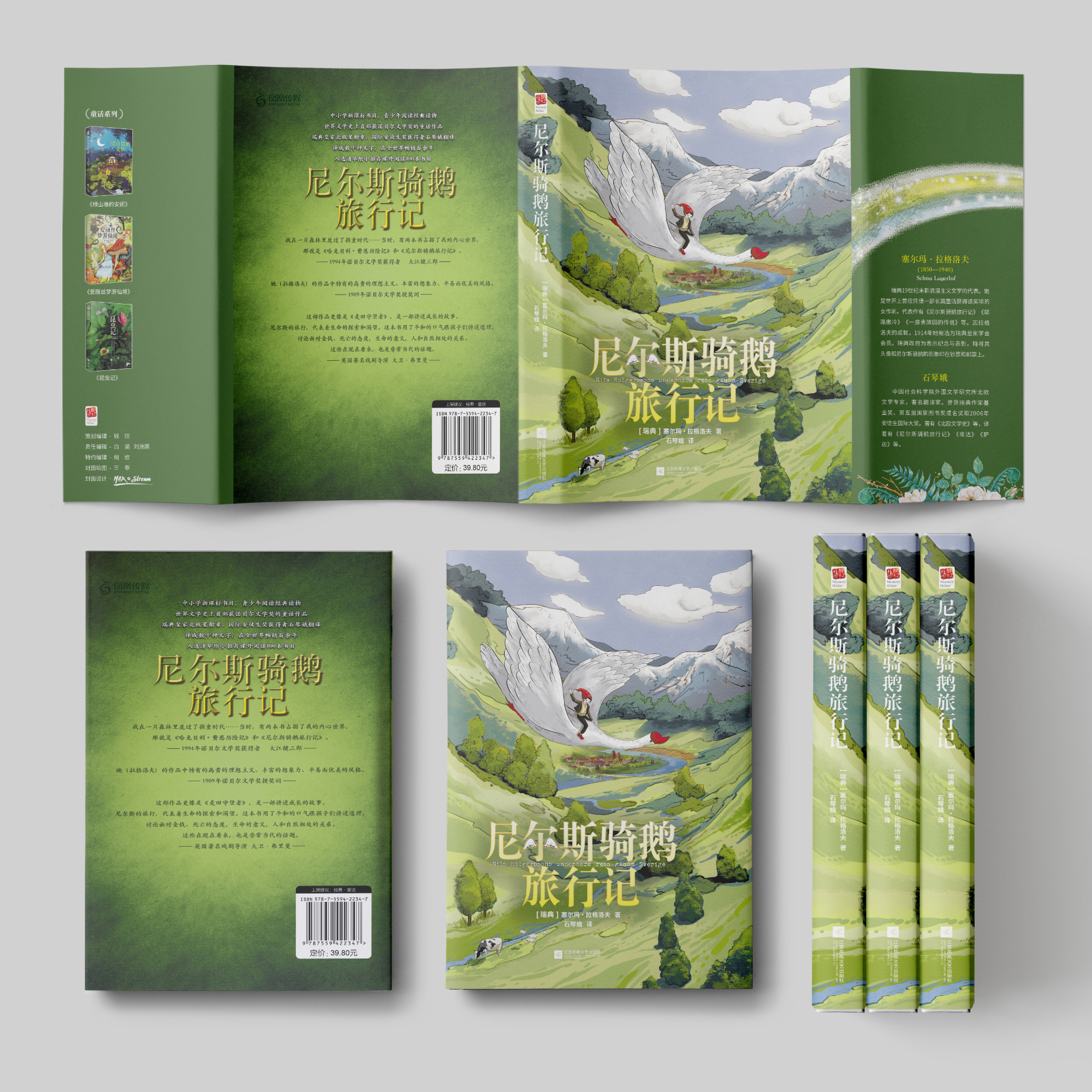 尼尔斯骑鹅旅行记 封面设计_上限Streamax-站酷ZCOOL