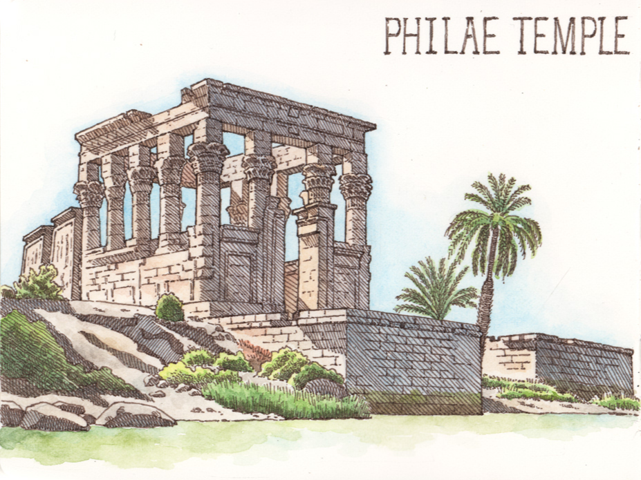 旅行写生2_半生不熟咸鱼王-站酷ZCOOL