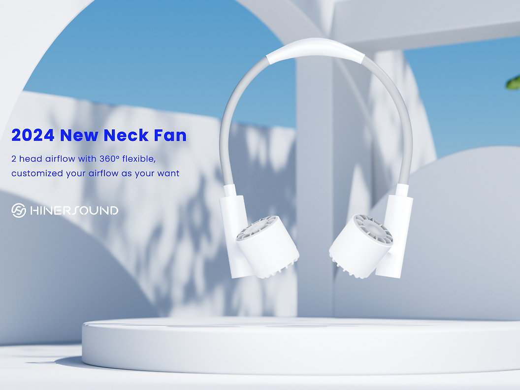 电子产品视频渲染 Bladeless Neck Fan_来搞事情-站酷ZCOOL