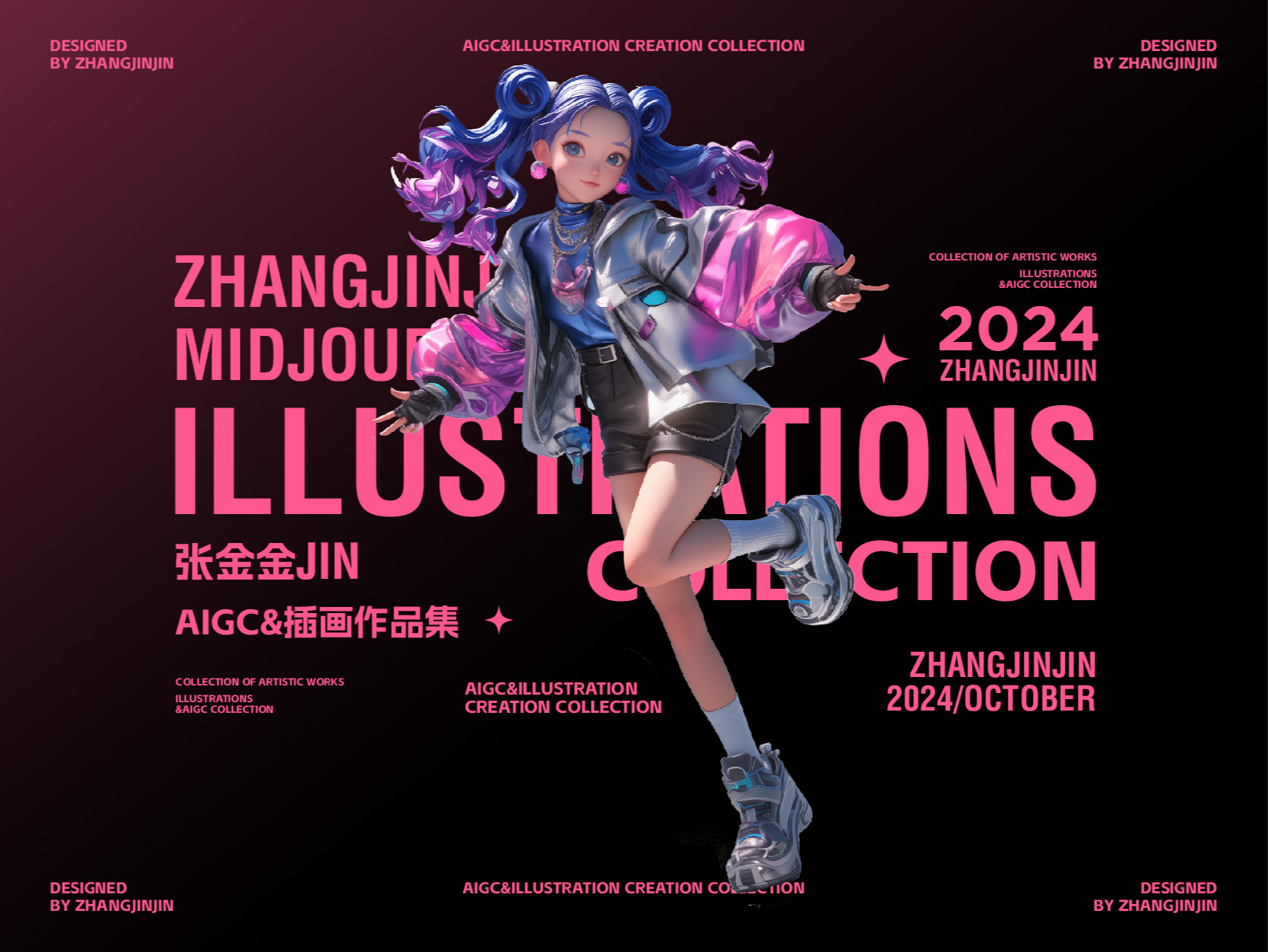 2024 | AIGC&插画作品集_张金金JIN-站酷ZCOOL