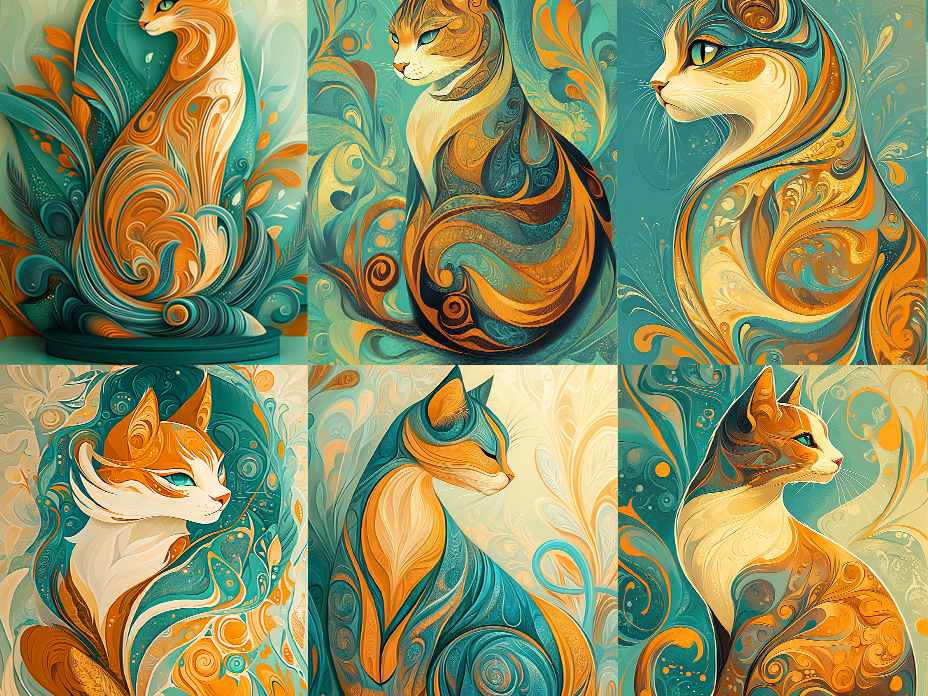 心灵绿洲·喵趣横生之AIGC“幻想猫”_六月蜜语-站酷ZCOOL