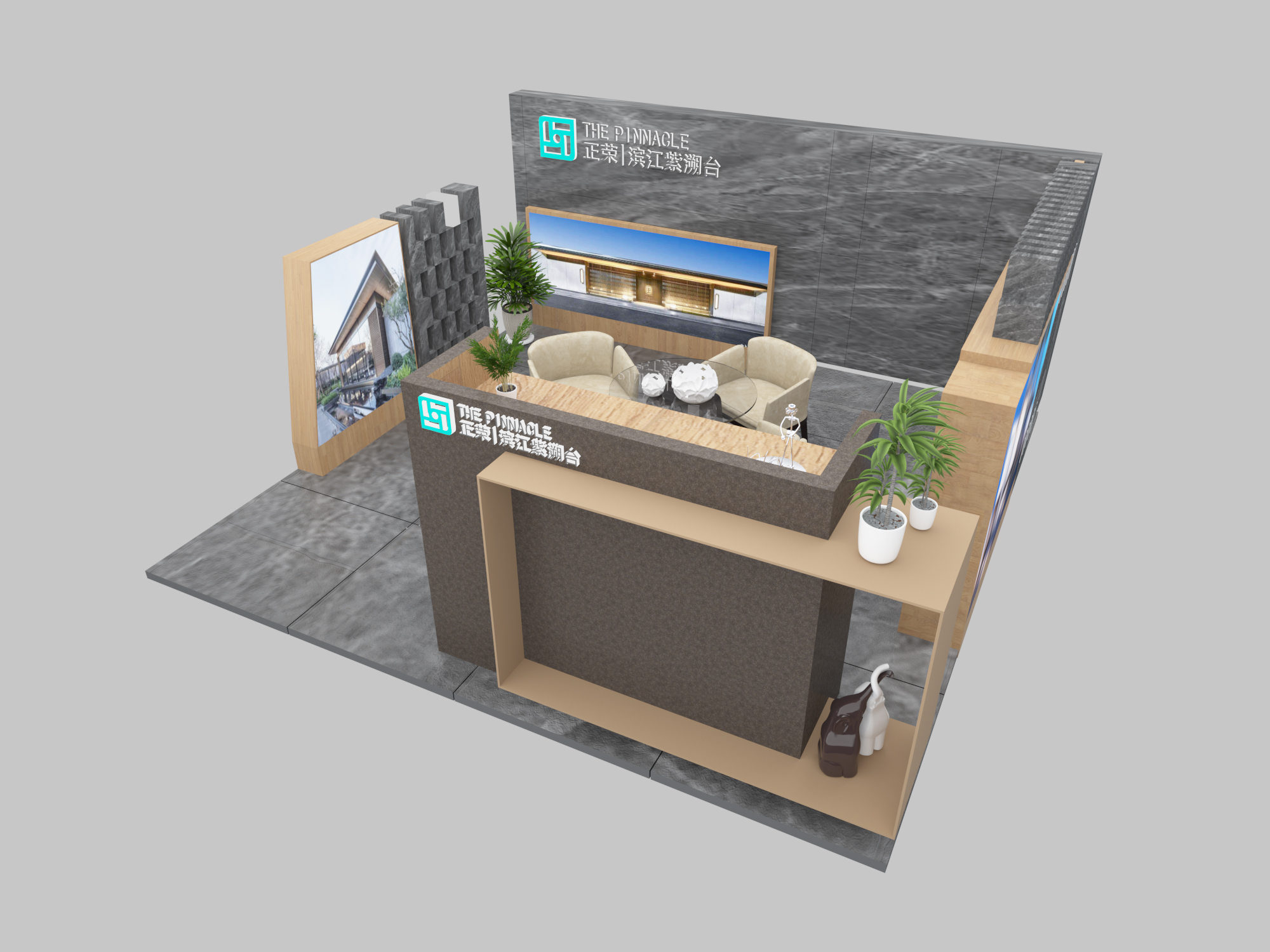 3D max 地产展位_姚黄魏品-站酷ZCOOL