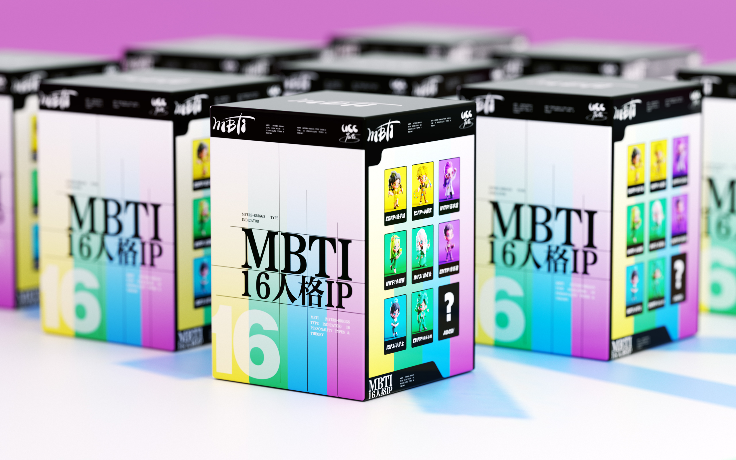 mbti-16人格潮玩盲盒ip形象建模设计（可授权）_宏君-站酷ZCOOL