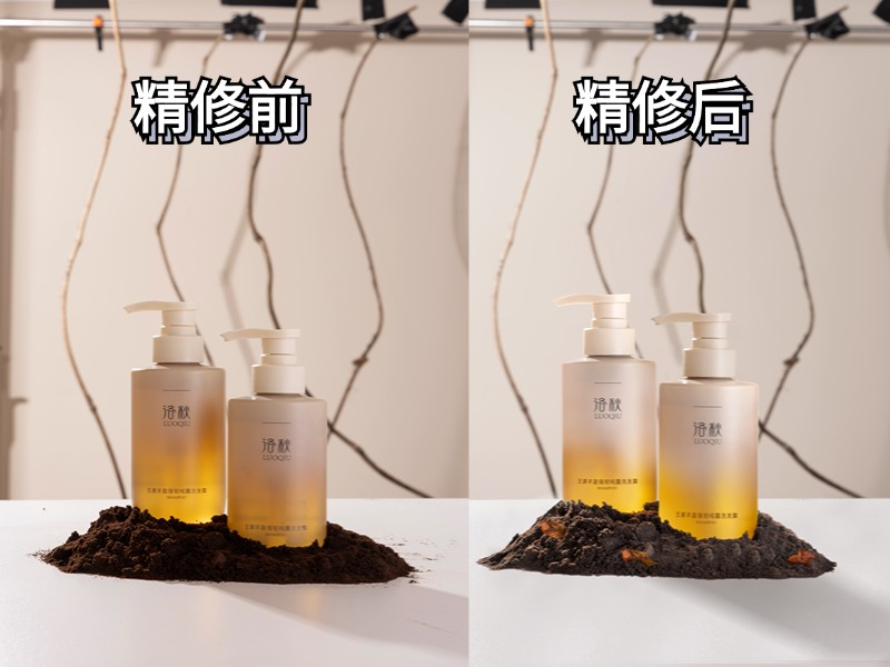 洛秋——丰盈强韧洗发水——精修实拍主图&海报_嗷大喵233-站酷ZCOOL