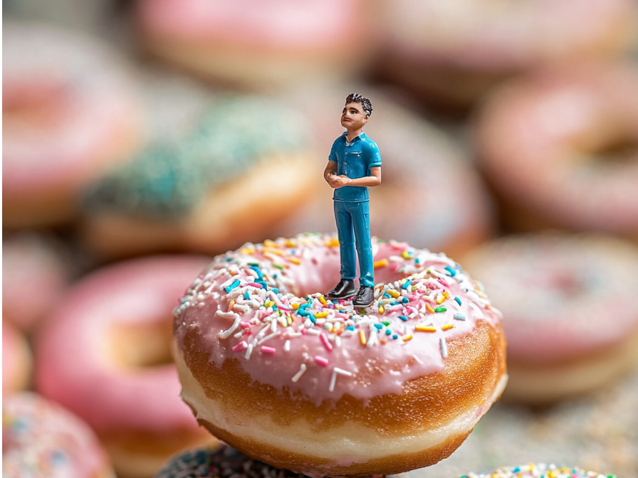 微距镜头下的甜甜圈_fandi寕-站酷ZCOOL