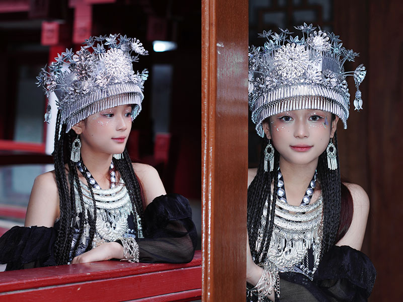 苗族服饰写真x1_宇瑜渔-站酷ZCOOL