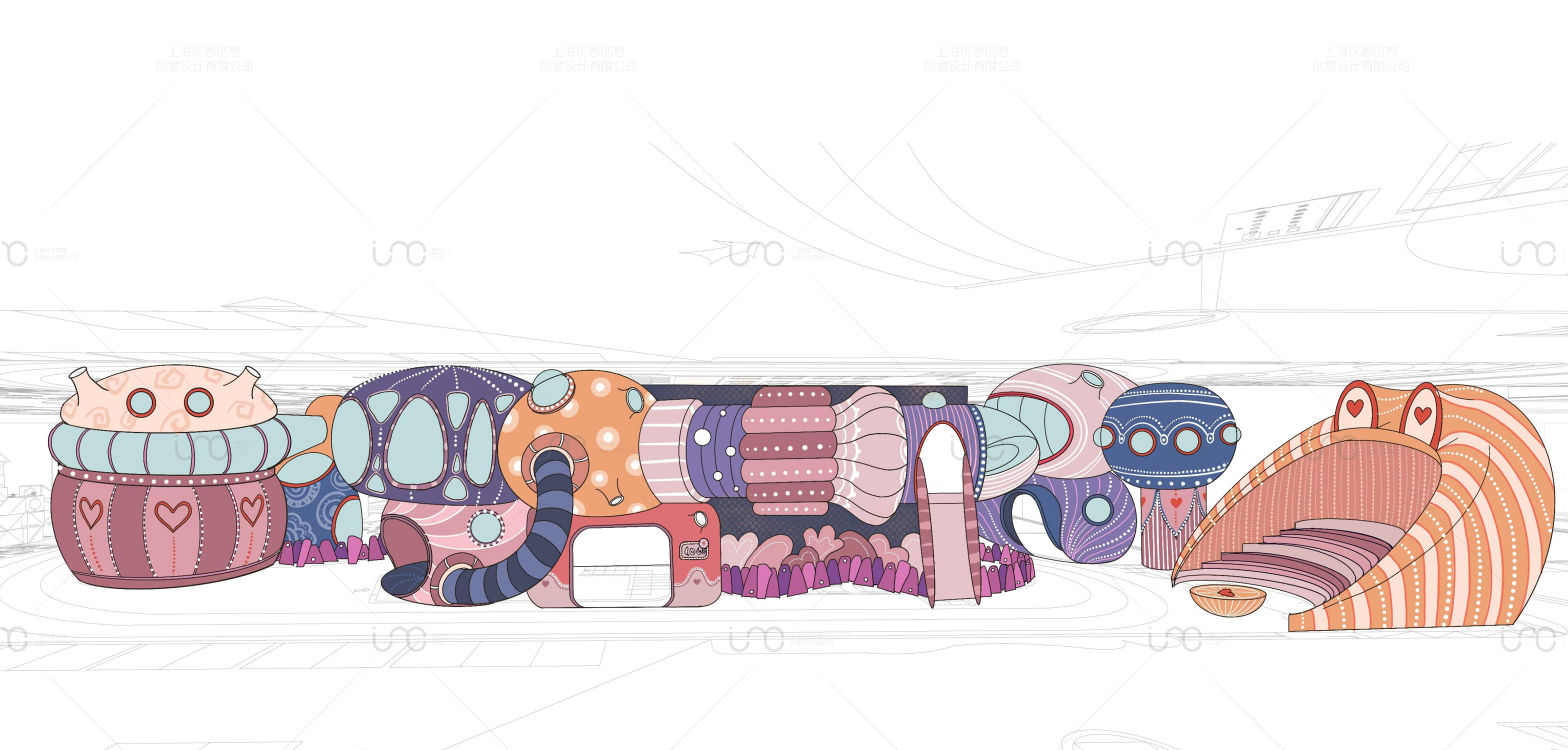 The Hani Deer Children's Theme Park，Tianjin. _DesignerCharles1-站酷ZCOOL