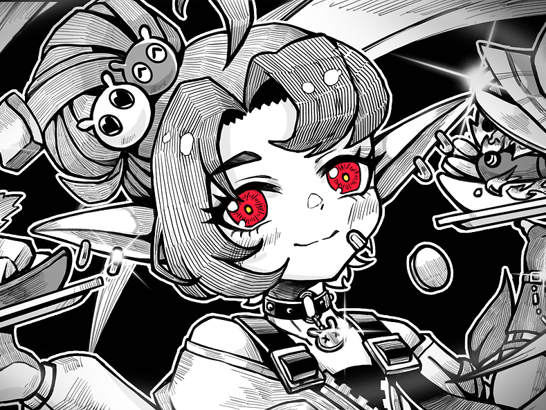 黑白漫画过场图x6_鸢时鱼游-站酷ZCOOL