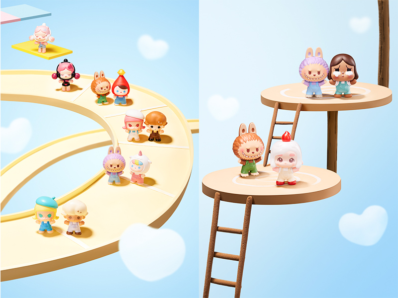 泡泡玛特POPMART | 萌粒抱抱系列_Handstand倒立-站酷ZCOOL