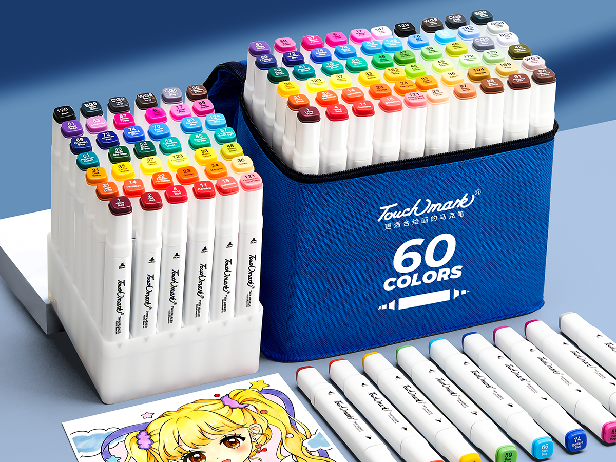 Touchmark | T3 蓝包款油性马克笔详情页设计_qianze_sun-站酷ZCOOL