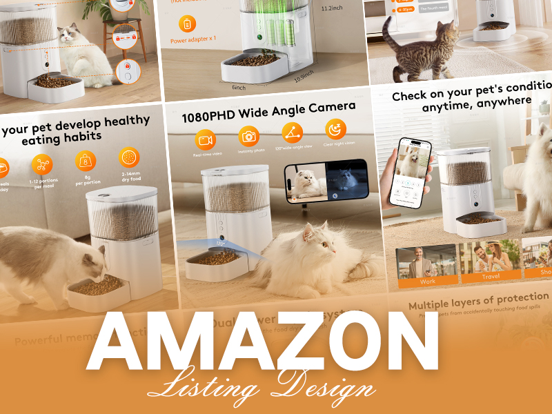 宠物玩具 喂食器亚马逊Amazon案例 亚马逊主副图A+设计_亚马逊设计工作室-站酷ZCOOL