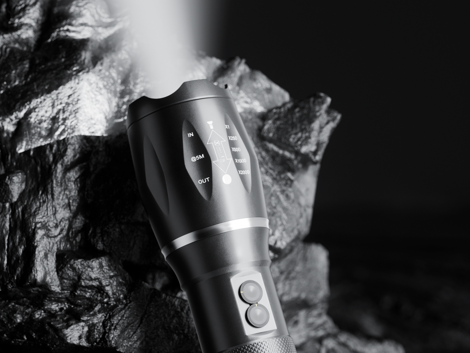 强光手电筒 C4D建模 OC_zero_夏殇-站酷ZCOOL