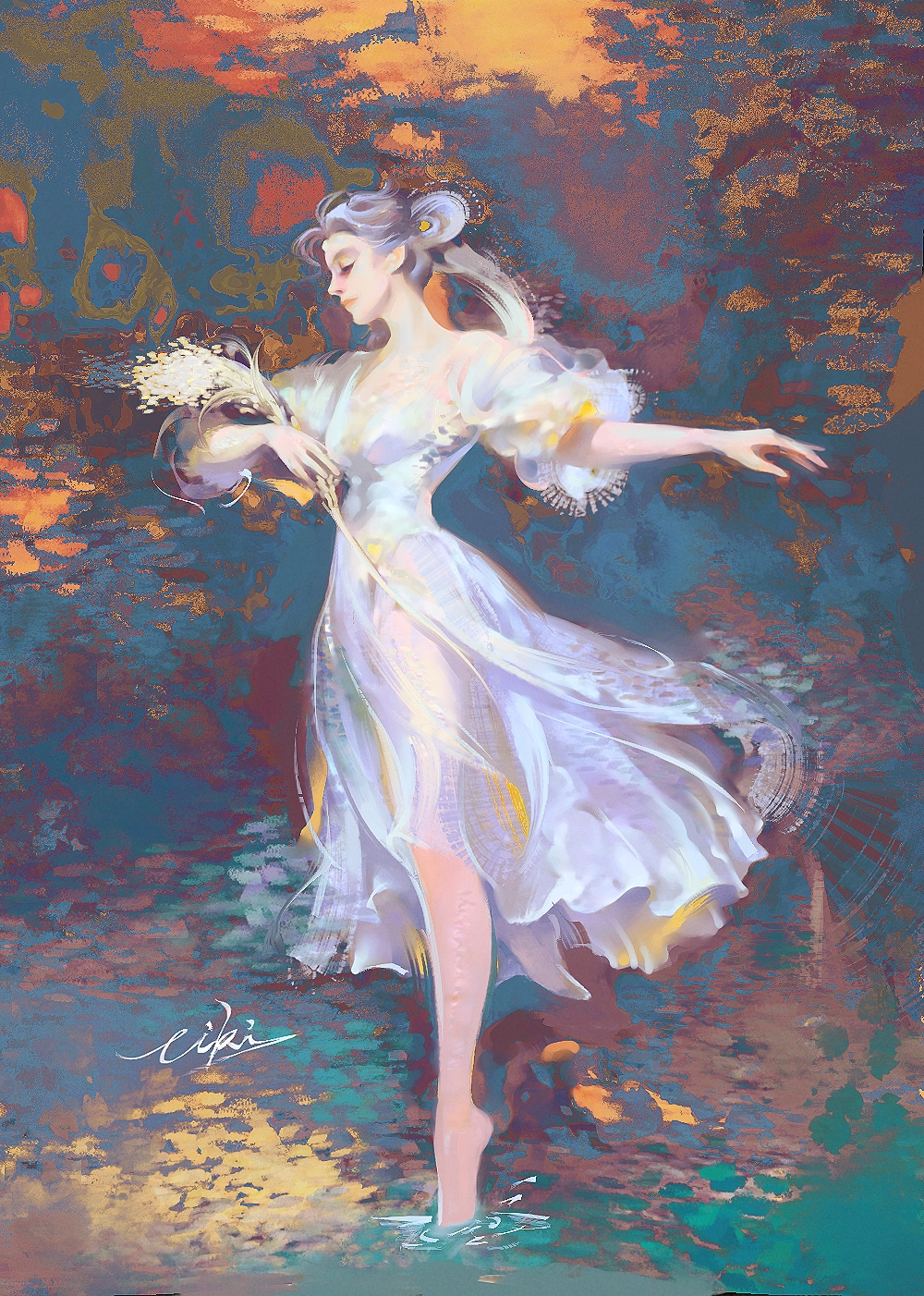 起舞弄清影 _狄蓝GIKI-站酷ZCOOL