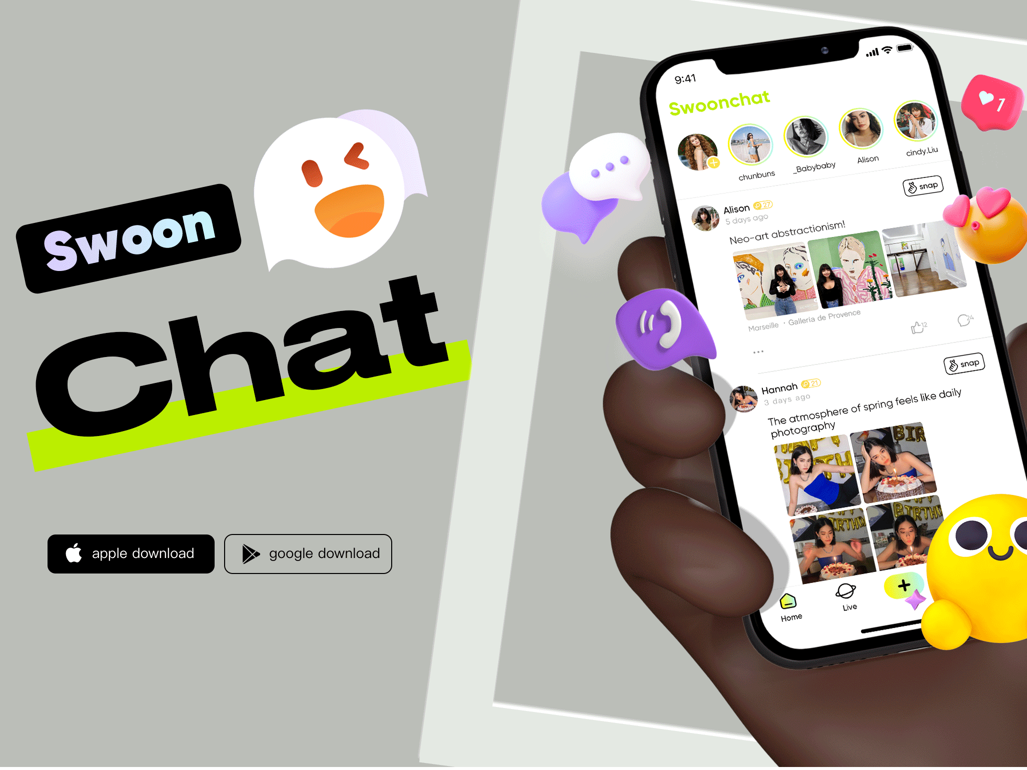 Swoon chat｜海外交友App_一点设计UIUX-站酷ZCOOL
