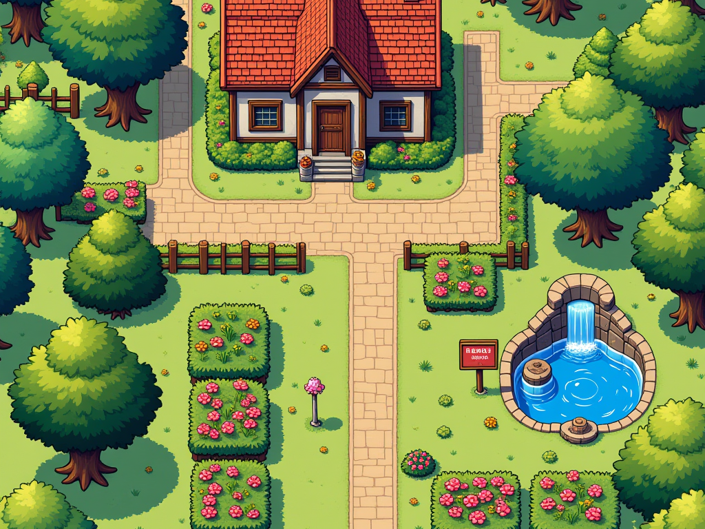 个人AI练习-卡通2D场景，小游戏场景-2_吖琉-站酷ZCOOL