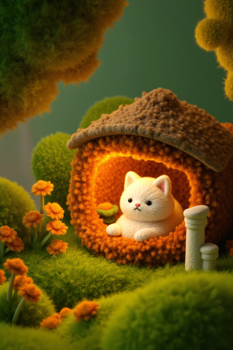 毛毡风格 AI作品练习_梨塔lks-站酷ZCOOL