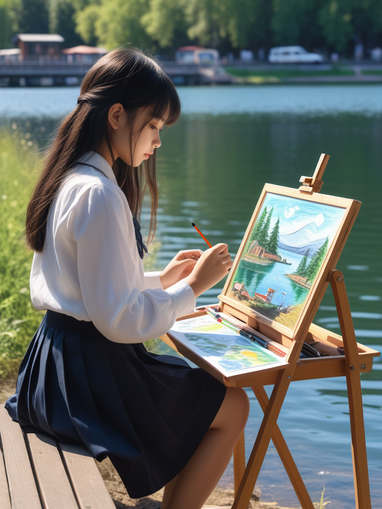 少女画画_AAAAA平安喜乐-站酷ZCOOL