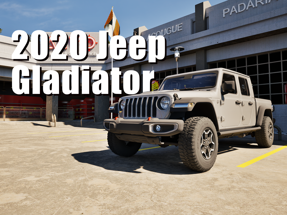 【Twinmotion】2020 Jeep Gladiator_White_Guys-站酷ZCOOL