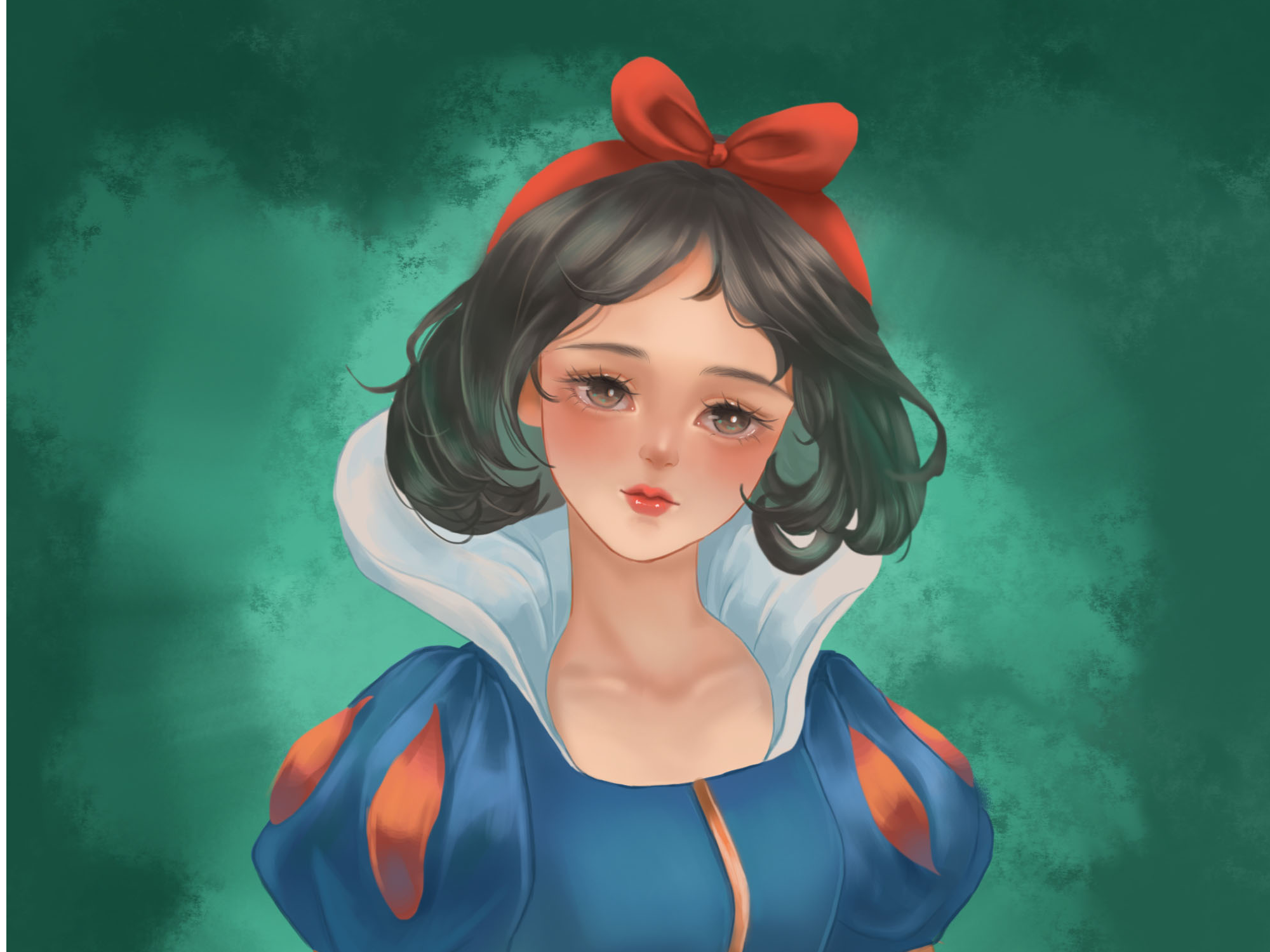 白雪公主插画_沉沉莞莞-站酷ZCOOL