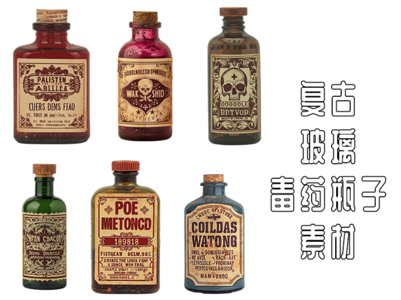 复古毒药瓶子_阿柴柴柴99999-站酷ZCOOL