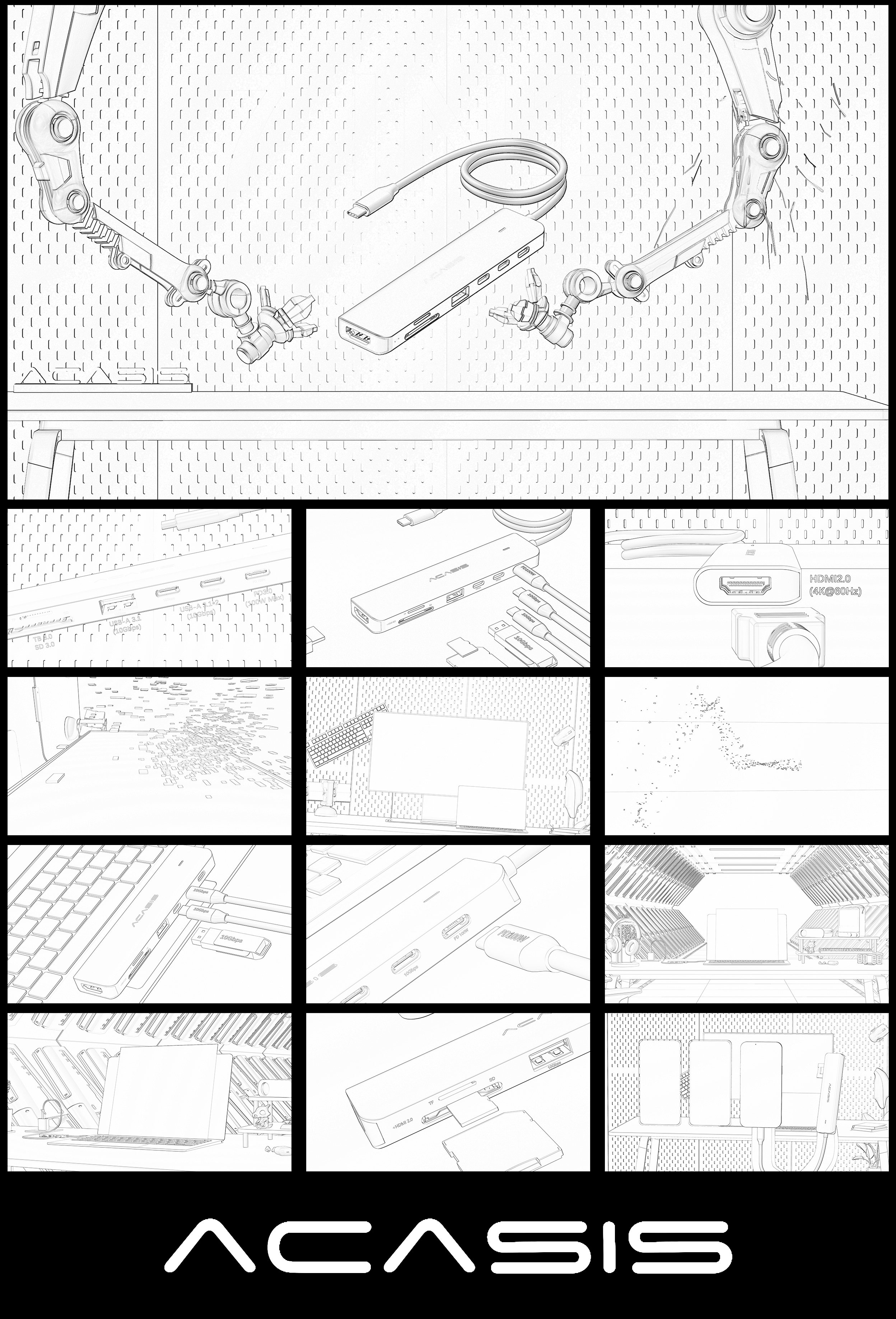 拓展坞-三维视频-ACASIS_蓬松的-站酷ZCOOL